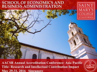 Research and Intellectual Contribution Impact | PPTX