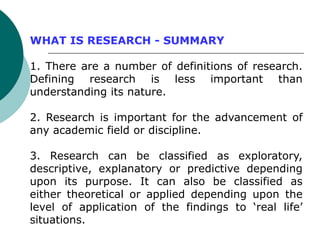 Research and its types.. Research methodology | PPT