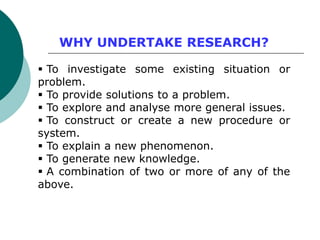 Research and its types.. Research methodology | PPT