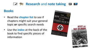History research and note taking | PPTX