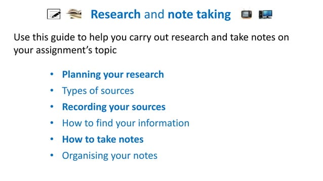 History research and note taking | PPT