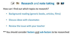 History research and note taking | PPTX