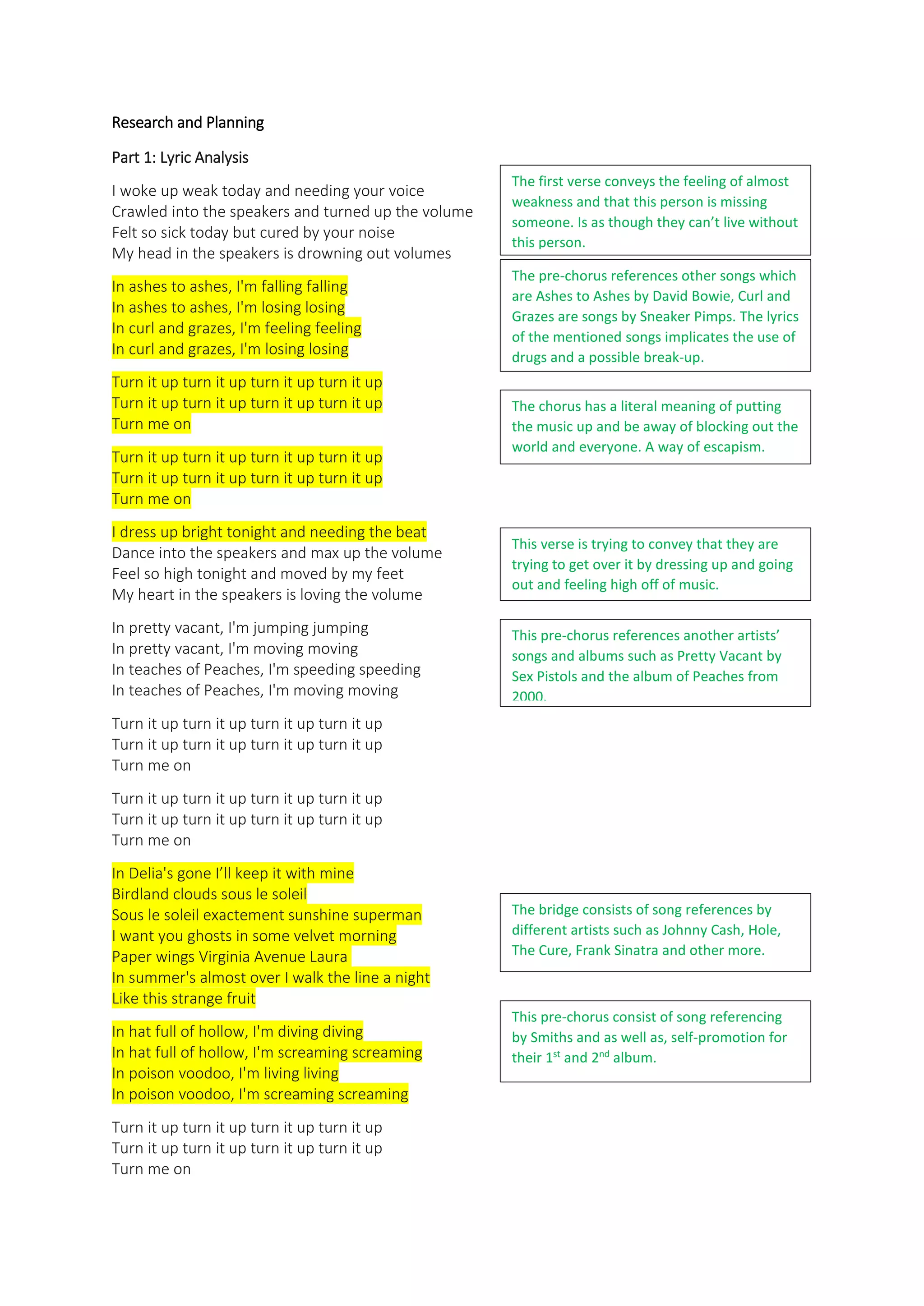 Research and Planning [Music Video] | PDF