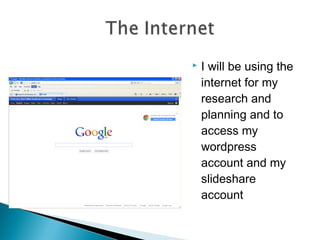 Research and Planning-Use Of ICT | PPT