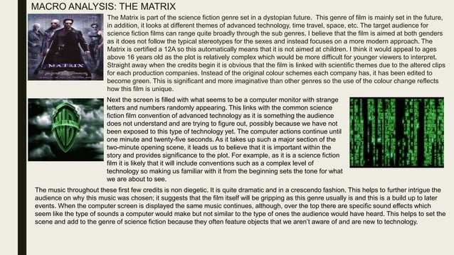 Macro Analyses of Film Openings | PPT