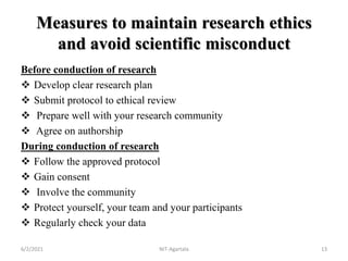 Research and publication ethics | PPTX