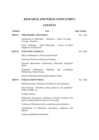 Research and publication ethics | PDF