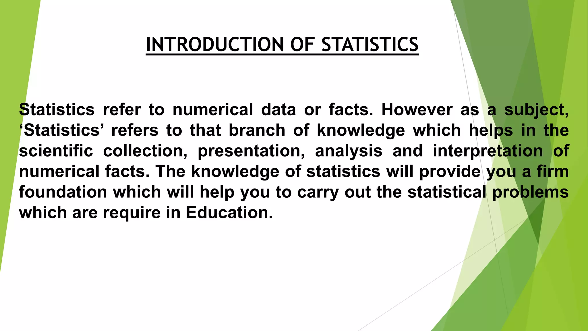 Research and statistics in physical education | PPTX