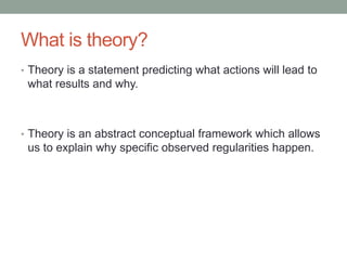 Research and theory | PPT