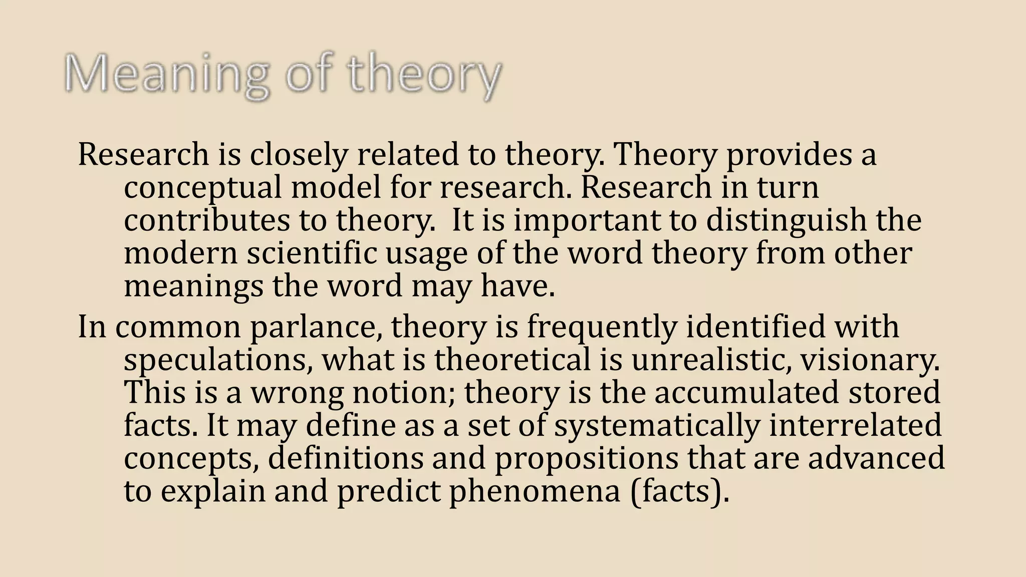 Research and Theory | PPTX