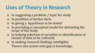 Research and Theory | PPTX