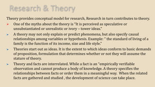 Research and Theory | PPTX