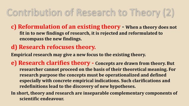 Research and Theory | PPTX