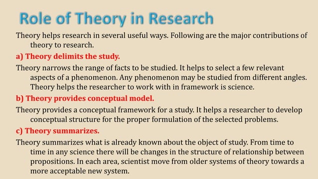 Research and Theory | PPTX