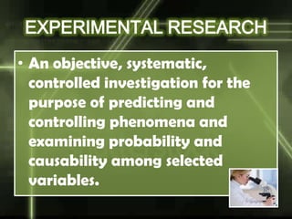 Research and types of research | PPTX