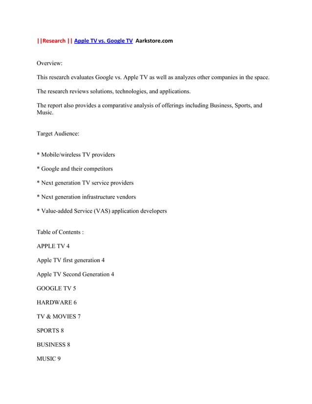 Research apple tv vs google tv aarkstore.com