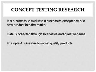 Research applications in marketing | PPT