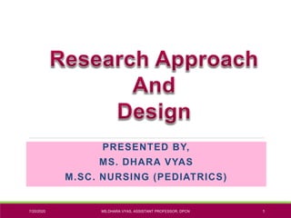 Research approaches and design | PPTX