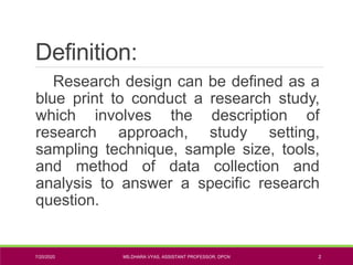 Research approaches and design | PPTX