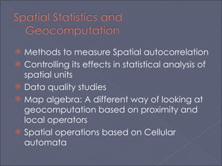 Research Areas In Geomatics | PPT