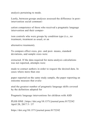 RESEARCH ARTICLEA systematic review of pragmatic language.docx