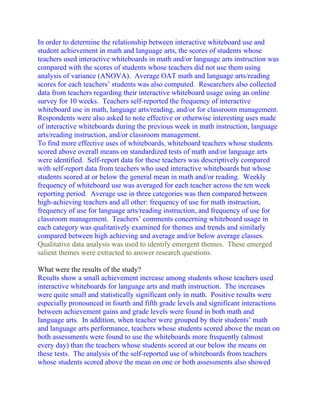 EDU 710 Lit Rev Outline #2 | PDF