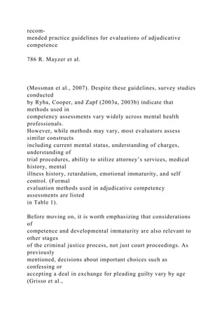 RESEARCH ARTICLEJuvenile competency to stand trial in crim.docx