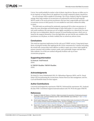 Research article no needle no suture vmmc | PDF
