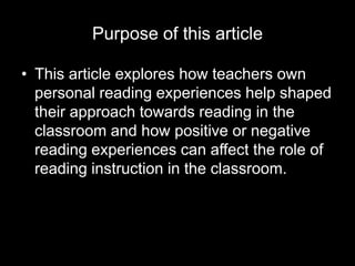 Research Article Presentation | PPT