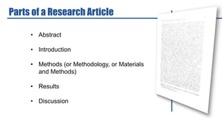 Research articles | PPTX