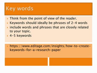 Research article | PPTX