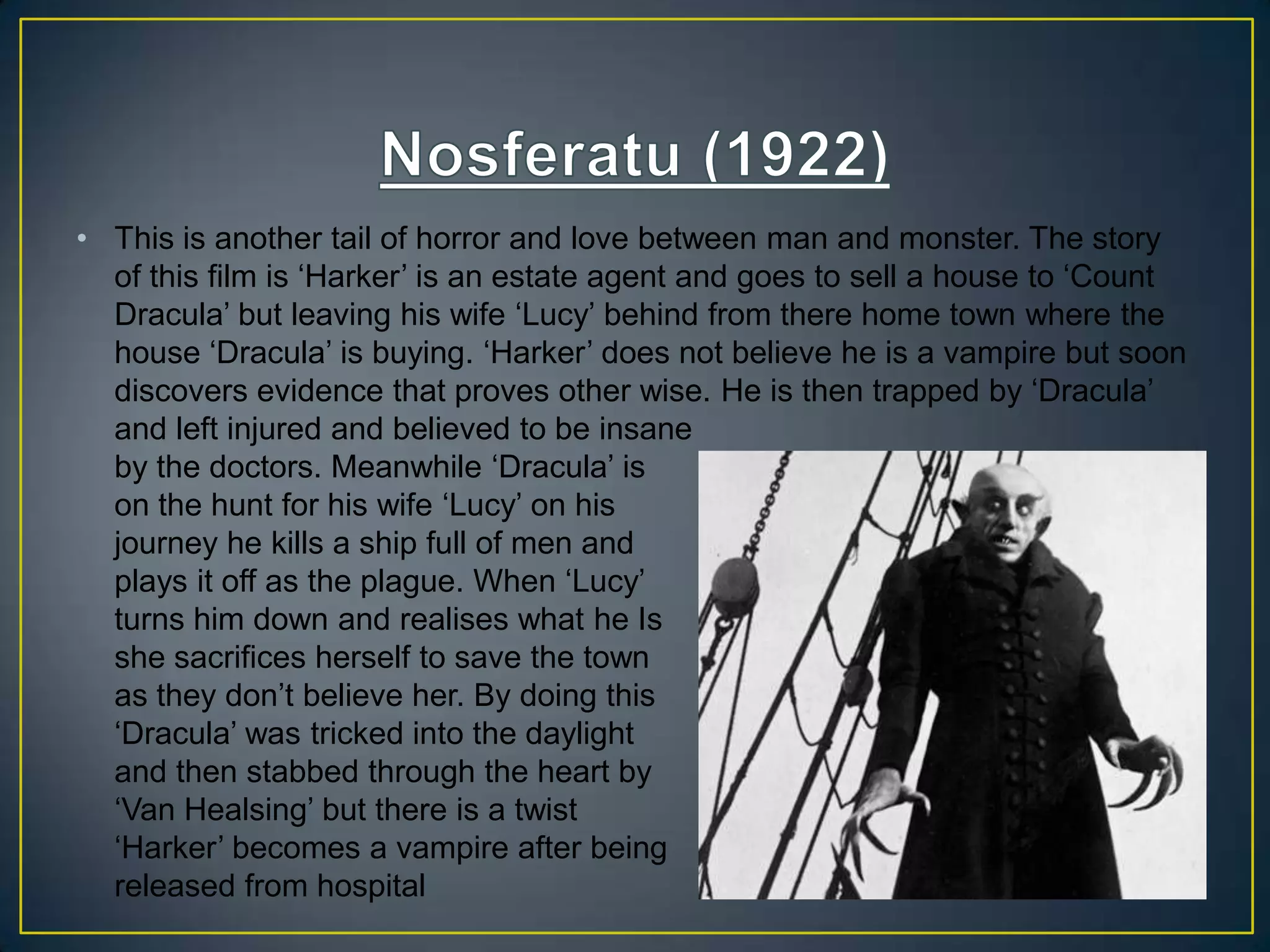 History of Horror | PPTX