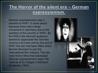 History of Horror | PPTX