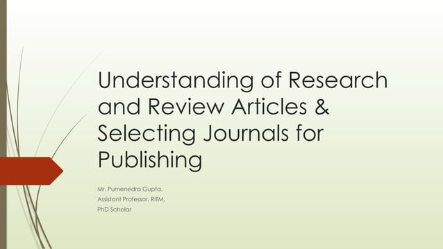 Understanding of Research and Review Article ppt.pptx