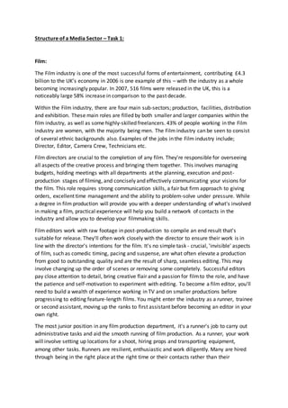 Structure of a Media Sector | DOCX