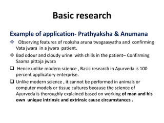 Ayurveda research- What matters and why? | PPTX