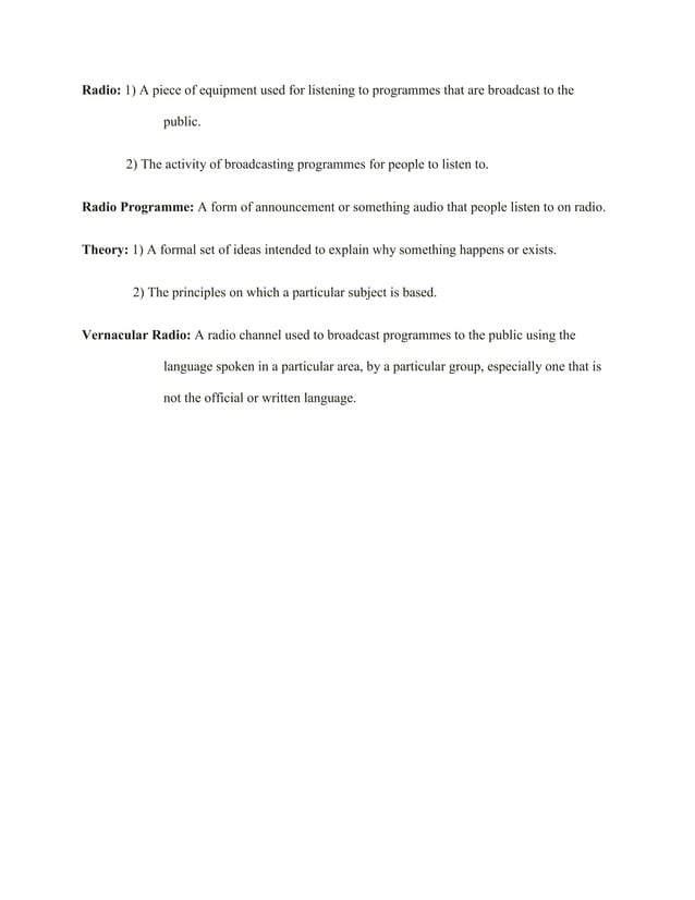 Research (Background Information) | DOC | Talk Show | Genres