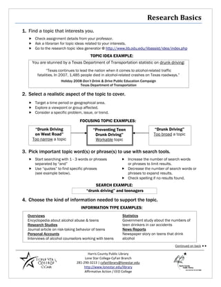 Research Basics | PDF