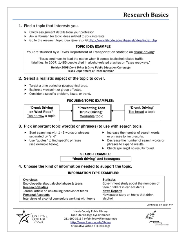 Research Basics | PDF