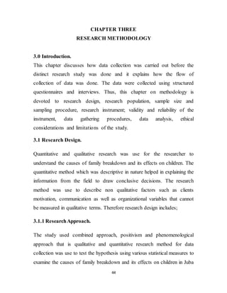 Causes of family breakdown and its effects on Children by David ...