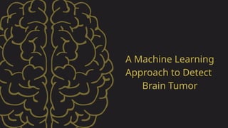 Machine Learning Approach to Detect Brain Tumors: Techniques and ...