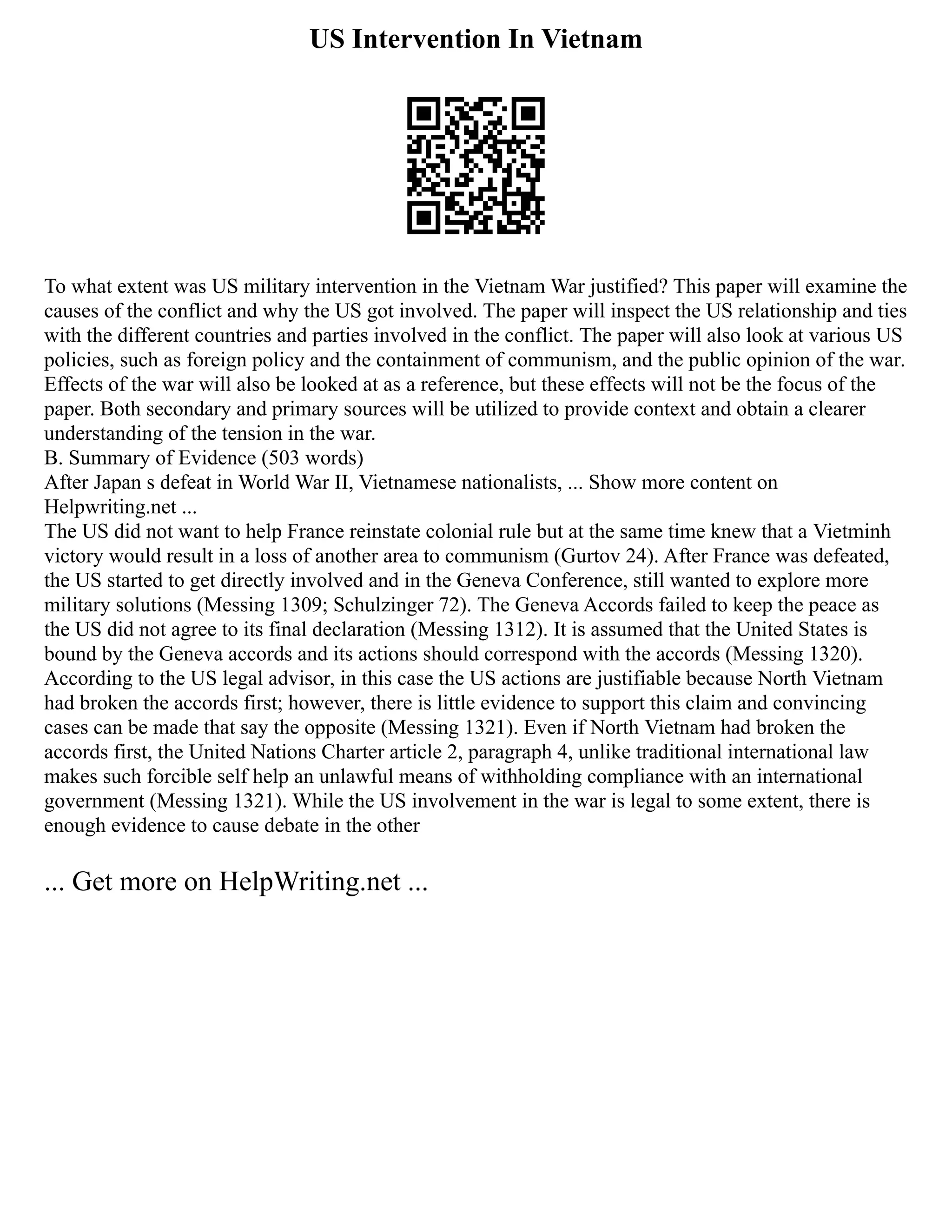 Research Brief Template Brief Research Template | PDF