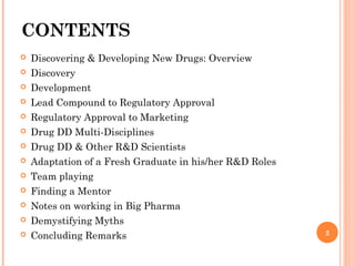 Research careers in drug discovery & development | PPT