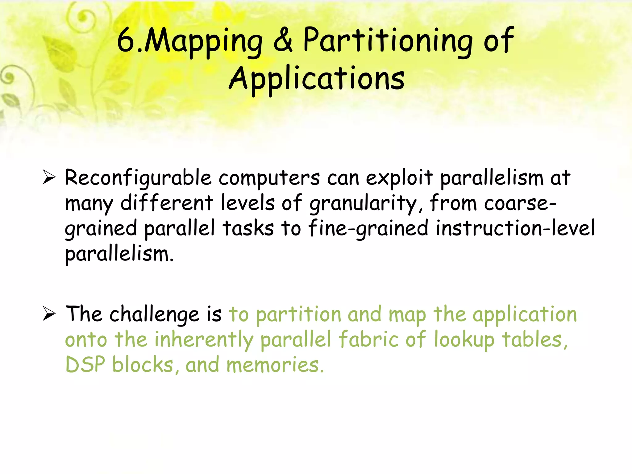Research Challenges In Reconfigurable Computing Pptx