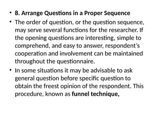 QUESTIONNARE SURVEY IN QUALITATIVE RESEARCH | PPT
