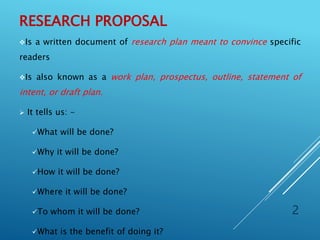 Research Chapter 3.pptx and research proposal | PPTX