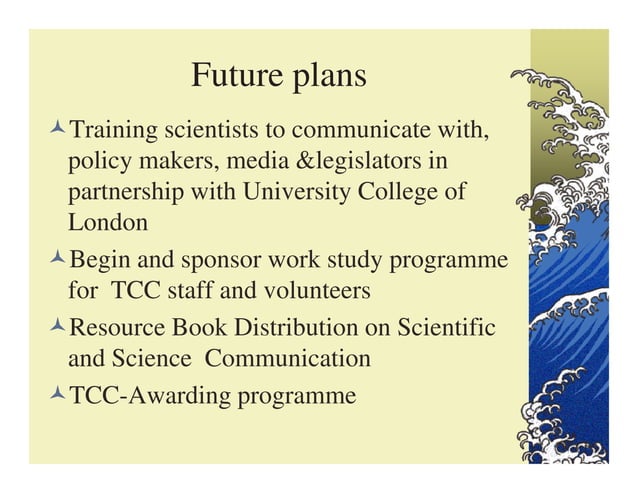 RESEARCH COMMUNICATION AND TCC FOR WARIMA WORKSHOP | PPT