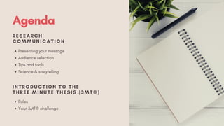 Lecture 4: Research Communication and an Introduction to the Three ...