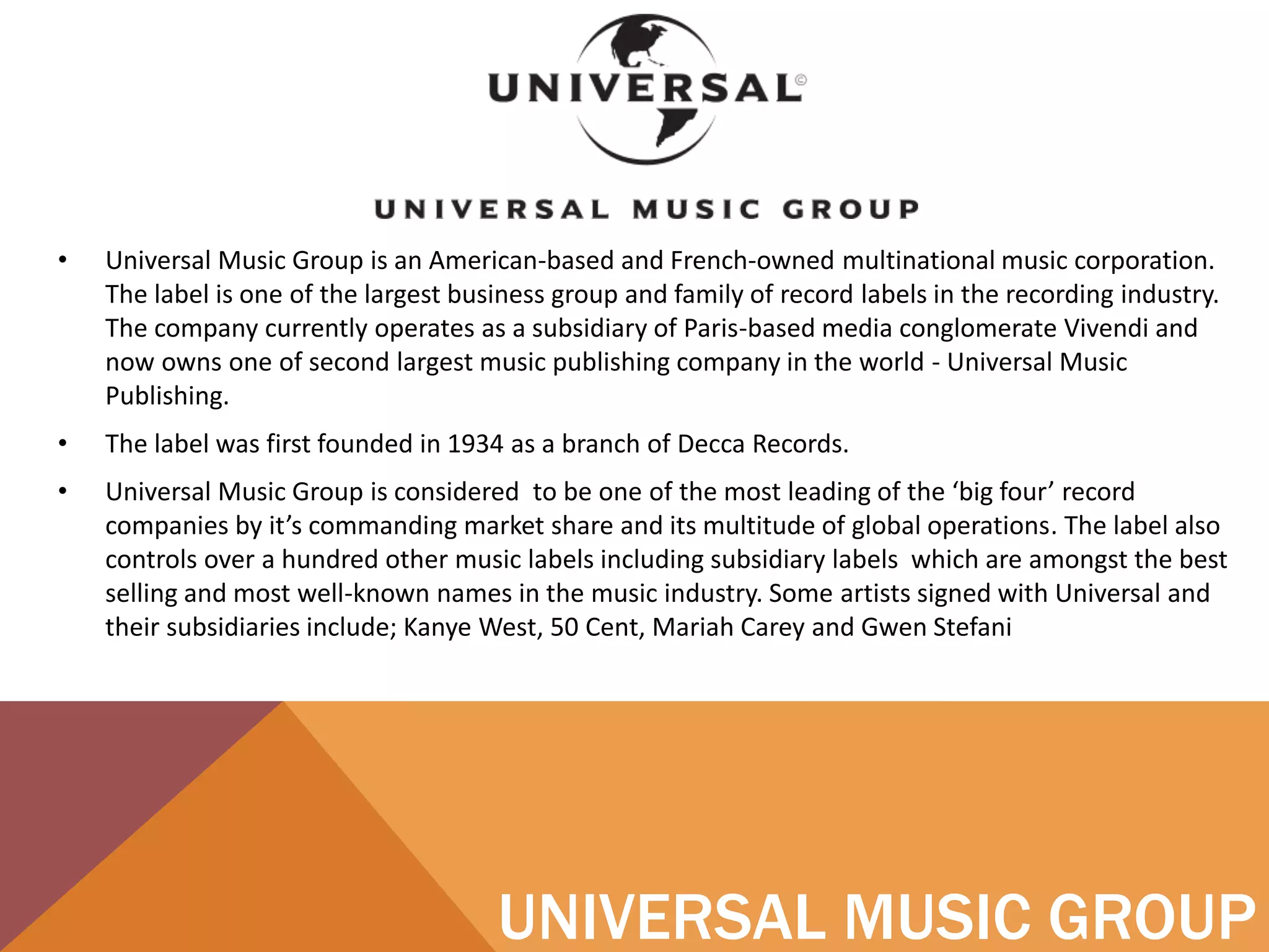 Music Record Labels | PPTX