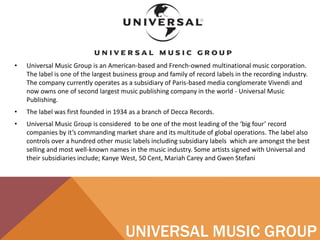 Music Record Labels | PPTX